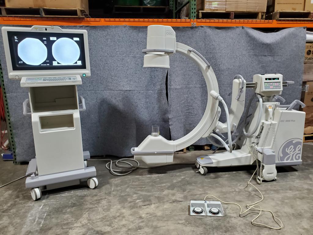 2002 GE OEC 9800 with low hours and flat panel upgrade – ECG