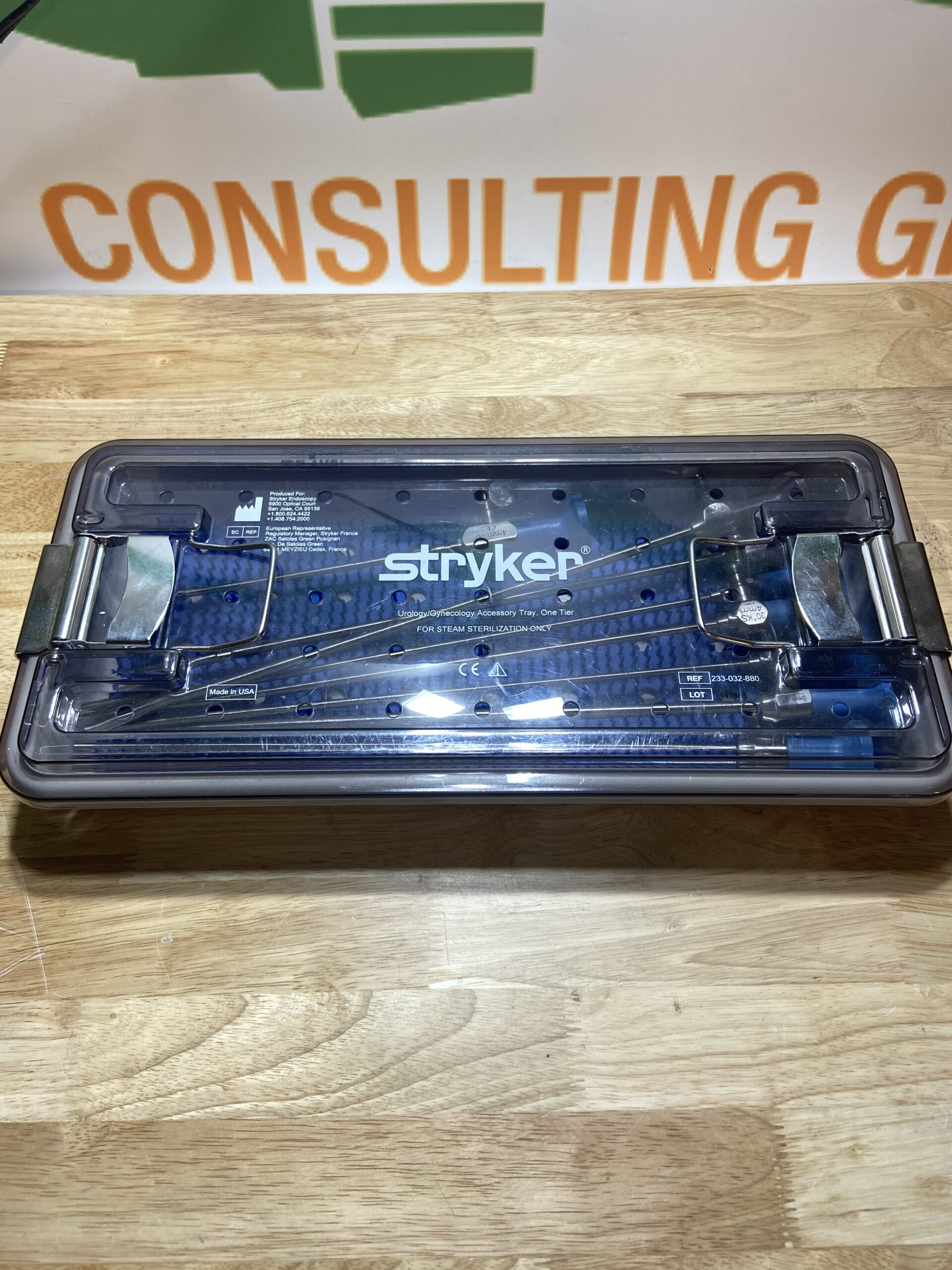 Urology/Gynecology Accessory Tray, One Tier with 8 Autoclavable ...