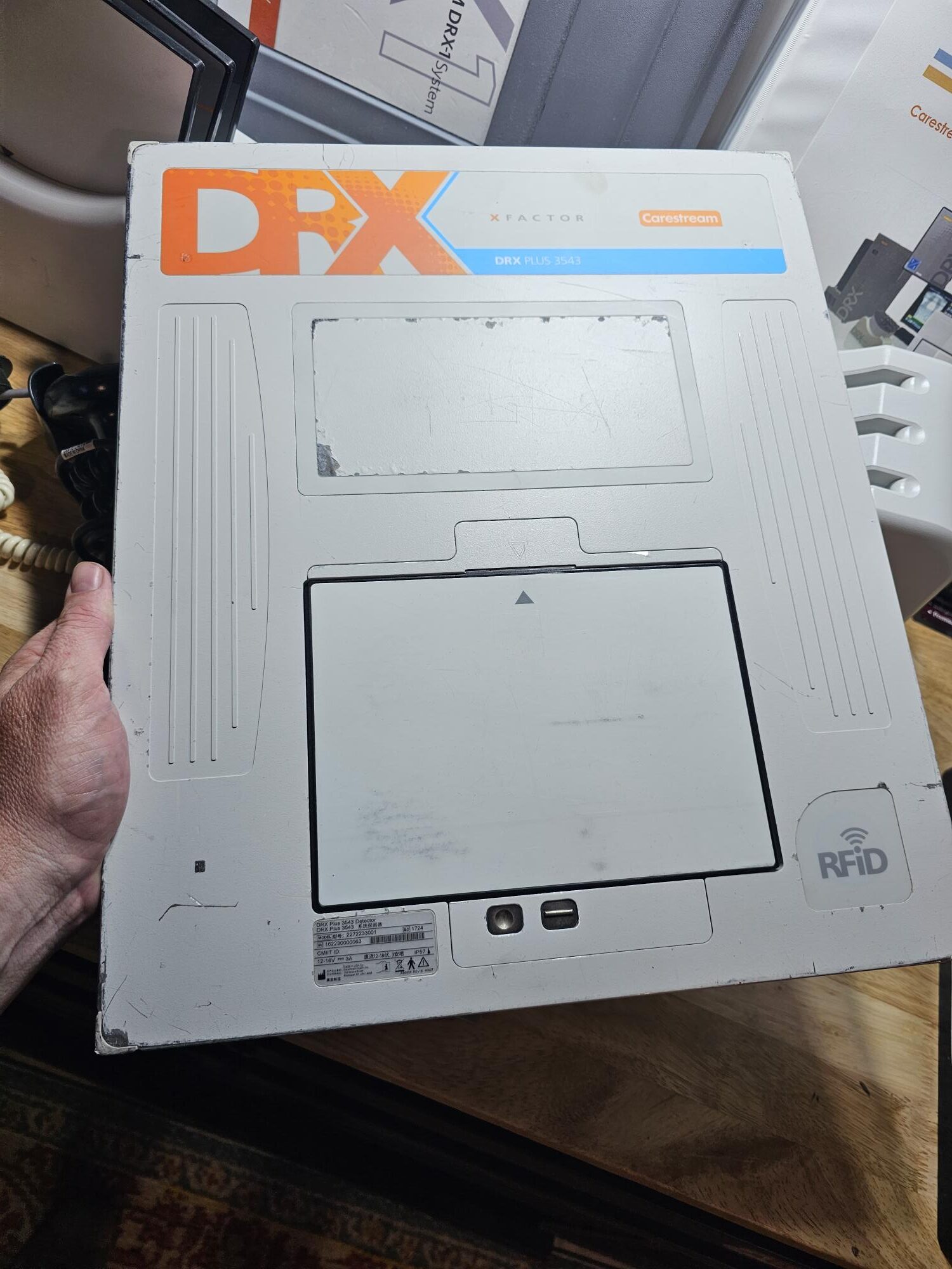 Carestream DRX-1 digital detector with software and backup disks – ECG