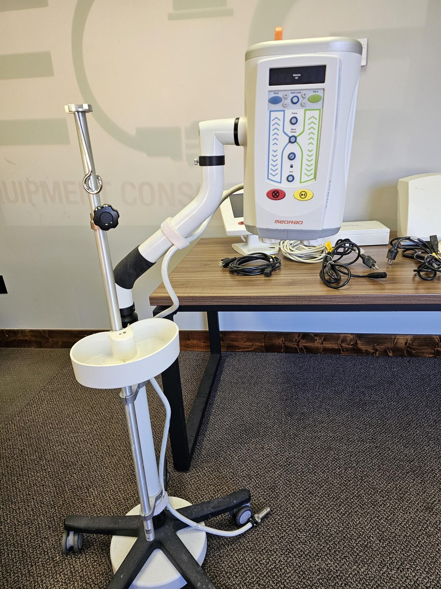 stand mounted Medrad Stelland injector – ECG