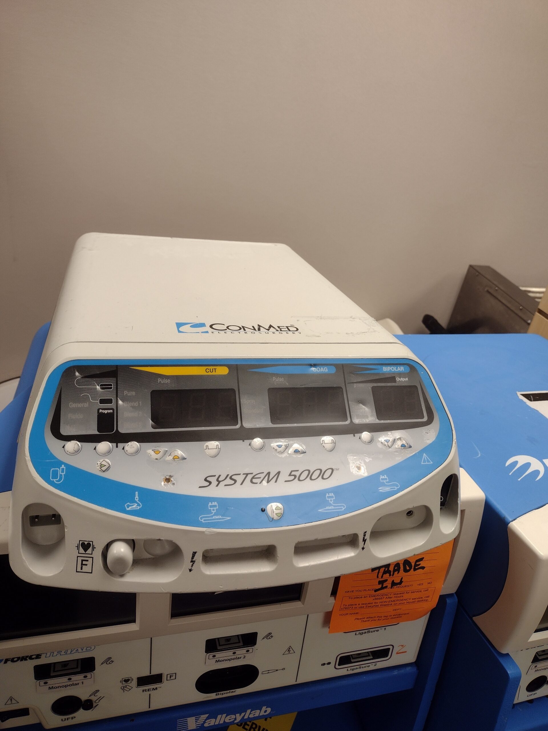 (9) Conmed System 5000 ESU’s with (4) footswitches – ECG